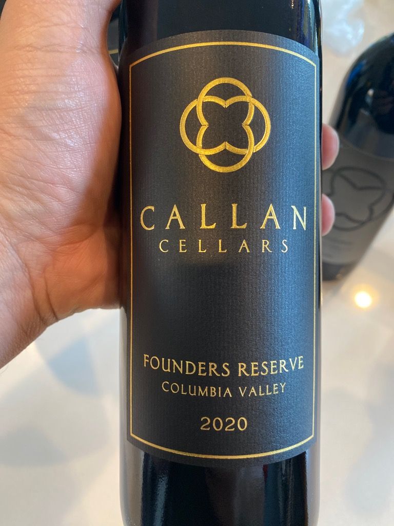 2020 Callan Cellars Founders Reserve, USA, Washington, Columbia Valley ...