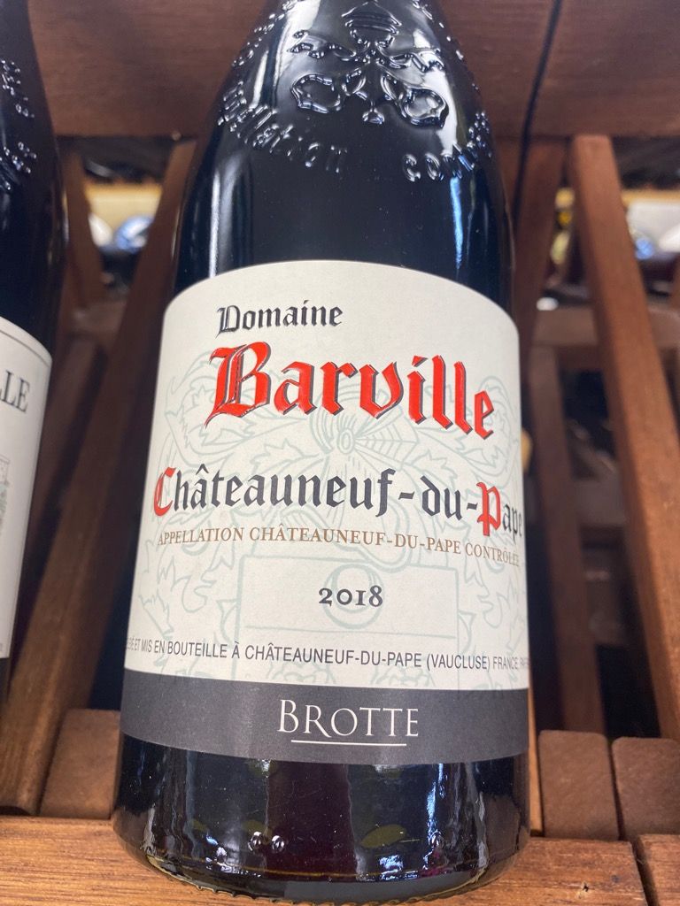 2018 Brotte Châteauneuf-du-Pape Domaine Barville, France, Rhône, Southern Rhône, Châteauneuf-du ...