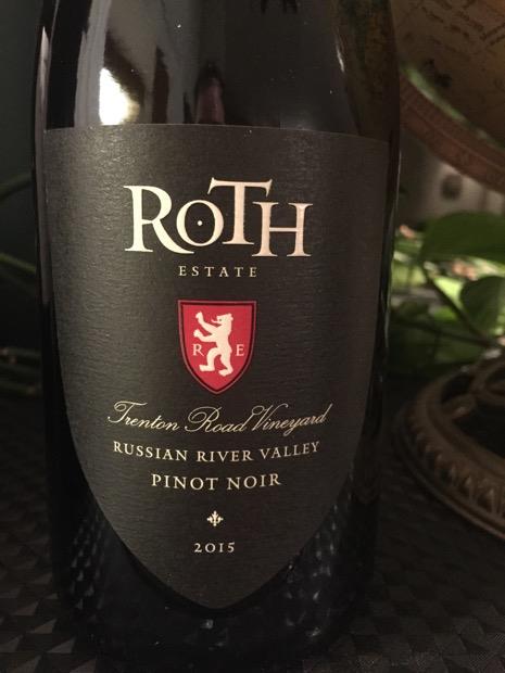2015 Roth Estate Pinot Noir Trenton Road, USA, California, Sonoma ...