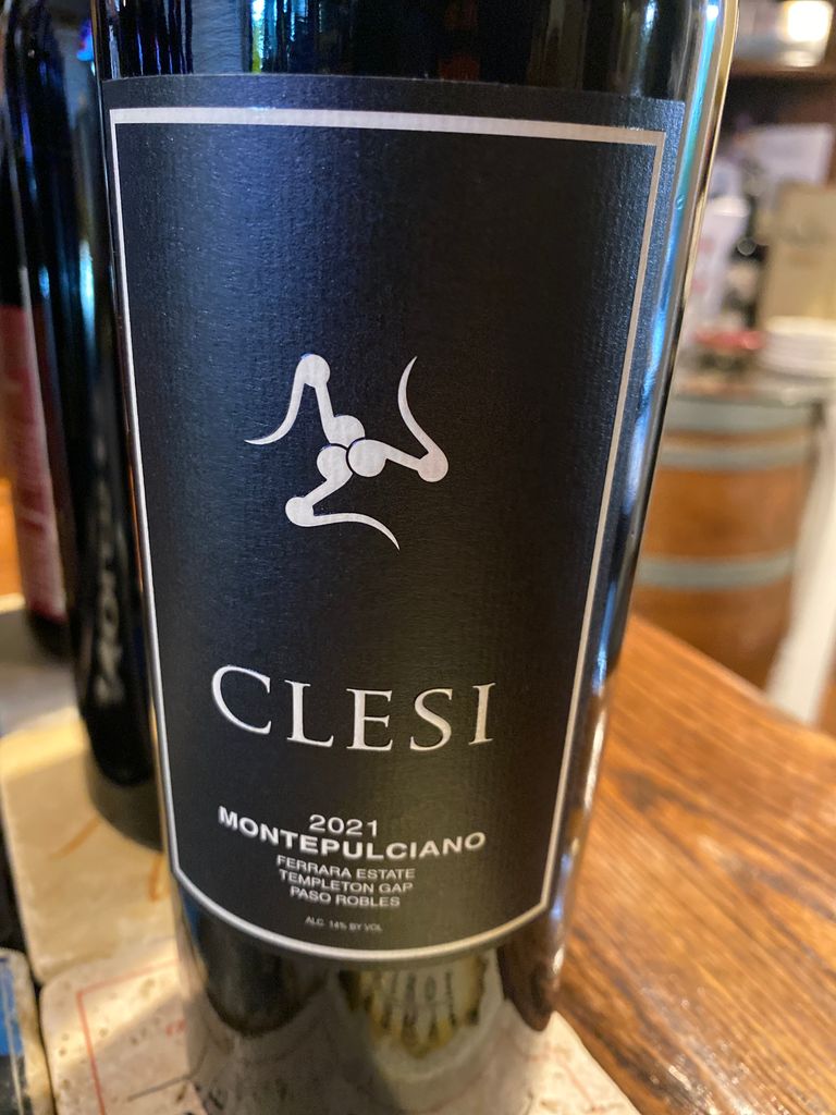 2021 Clesi Montepulciano, USA, California, Central Coast, Paso Robles ...