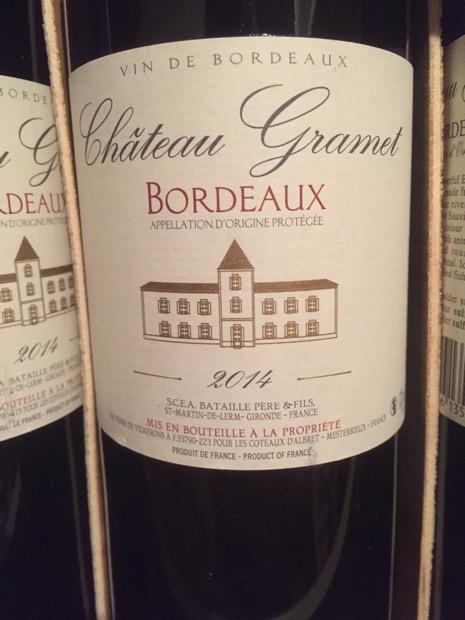 2014 Château Gramet, France, Bordeaux - CellarTracker