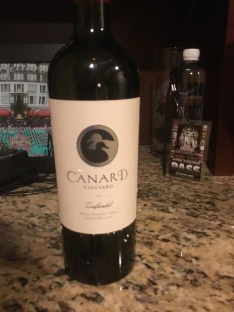 2013 Canard Vineyard Zinfandel Estate, USA, California, Napa Valley ...