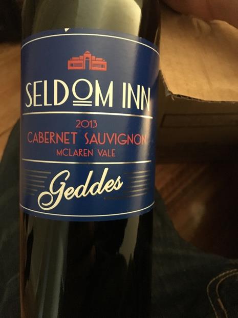 2015 Geddes Wines Cabernet Sauvignon Seldom Inn, Australia, South ...