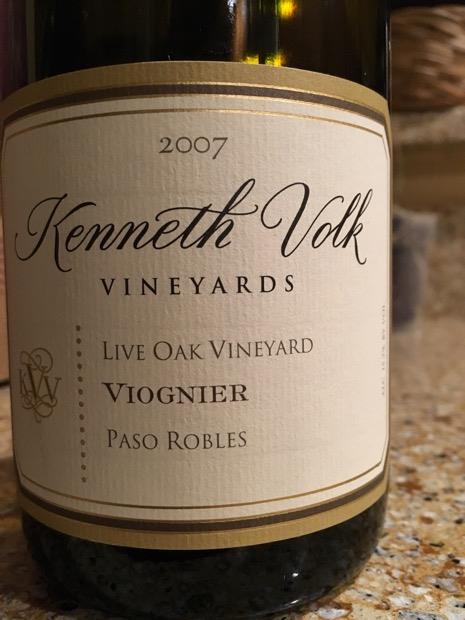 2008 Kenneth Volk Viognier Live Oak Vineyard, USA, California, Central ...