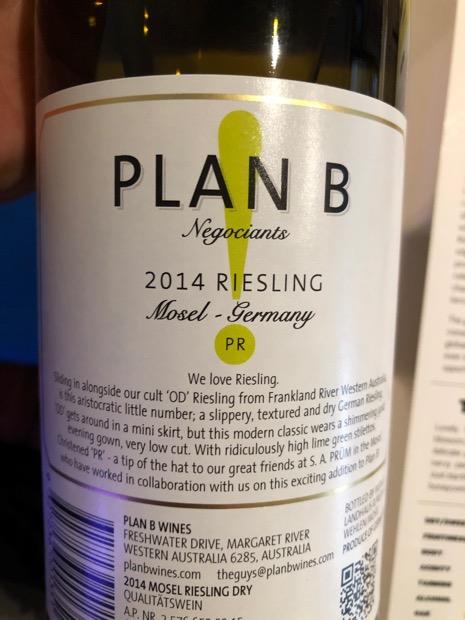 2014 Plan B Wines Riesling OD, Australia, Western Australia, South West ...