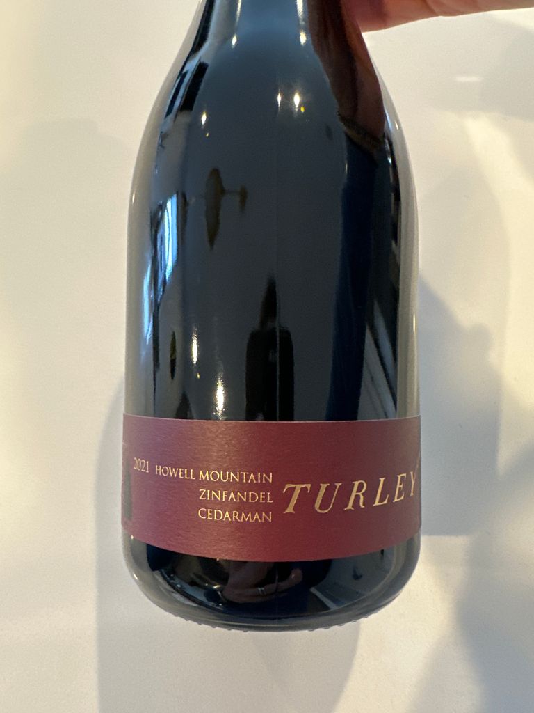 2021 Turley Zinfandel Howell Mountain, USA, California, Napa Valley ...