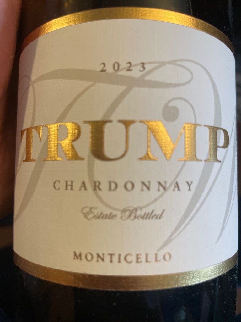 2023 Trump Winery Chardonnay, USA, Virginia, Central Virginia ...