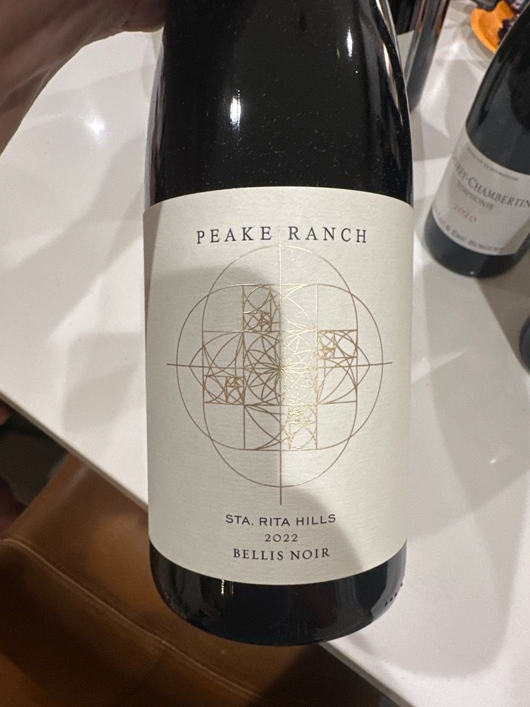 2022 Peake Ranch Bellis Noir, USA, California, Central Coast, Sta. Rita ...