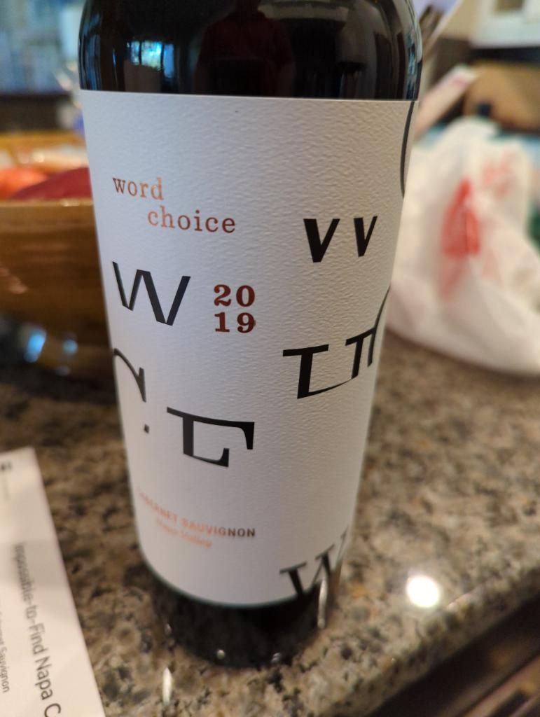 2019 Word Choice Cabernet Sauvignon, USA, California, Napa Valley ...