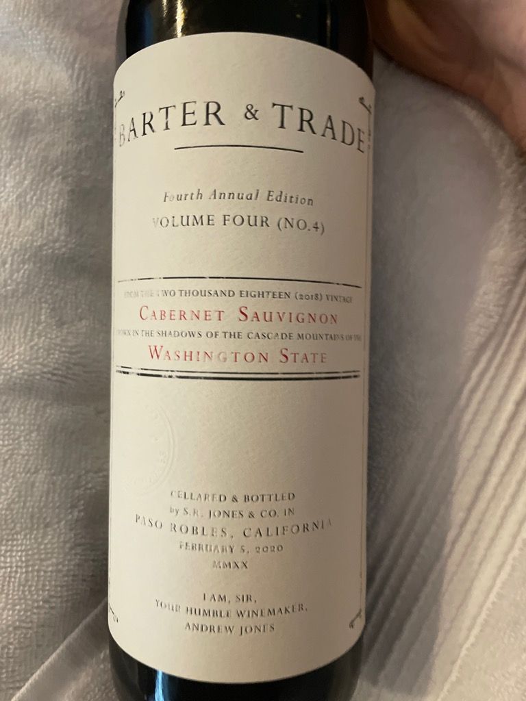 2020 Field Recordings Wine Cabernet Sauvignon Barter and Trade, USA ...