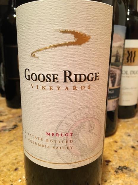 2012 Goose Ridge Vineyards Merlot, USA, Washington, Columbia Valley ...