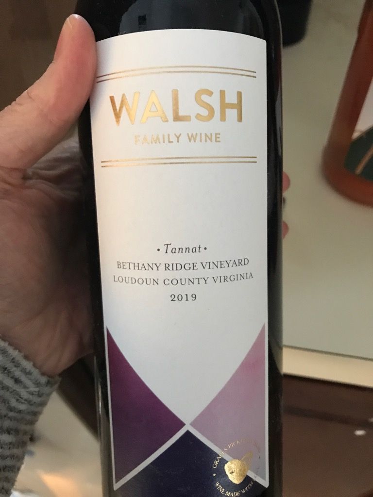 2019 Walsh Family Wine Tannat, USA, Virginia, Northern Virginia ...