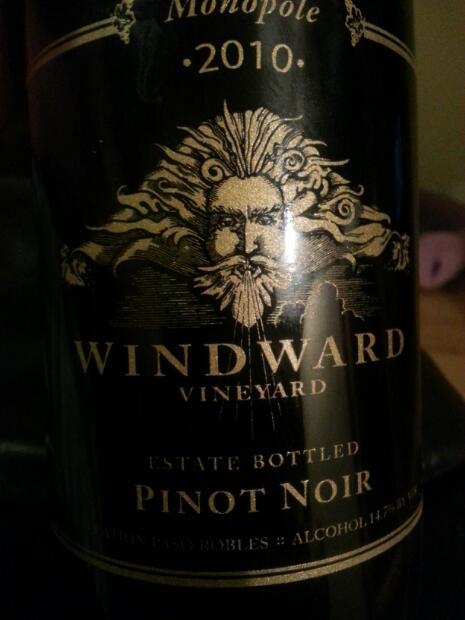 2010 Windward Vineyard Pinot Noir Monopole, USA, California, Central ...