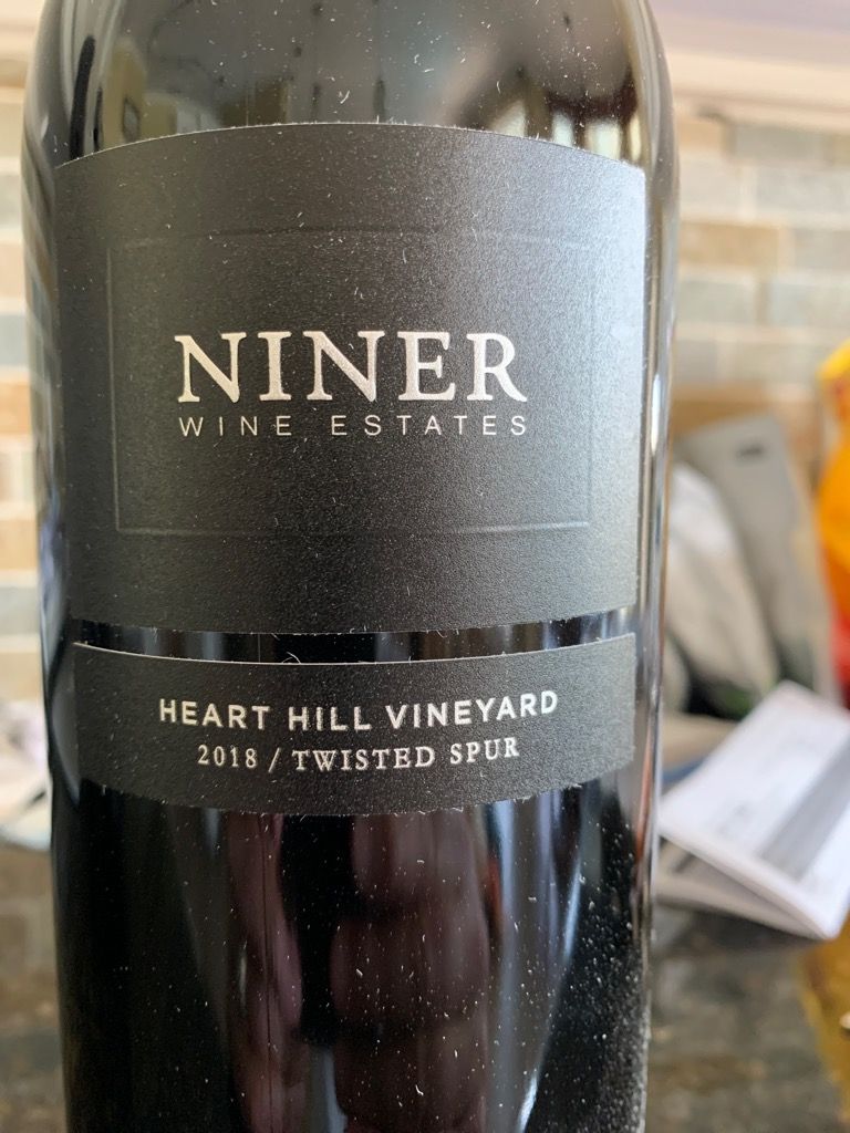 2018 Niner Wine Estates Twisted Spur Heart Hill Vineyard, USA ...
