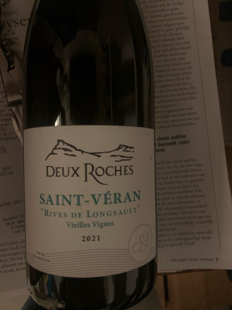2021 Domaine des Deux Roches Saint Véran Rives de Longsault Vieilles ...