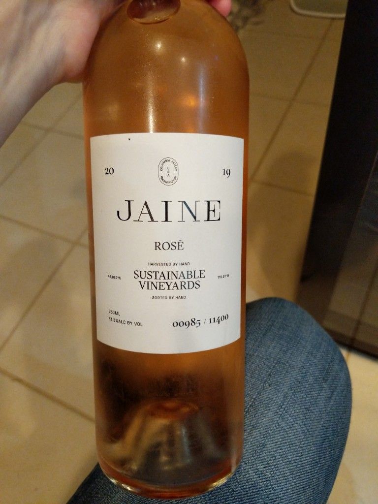 2019 Jaine Rosé, USA, Washington, Columbia Valley, Walla Walla Valley ...