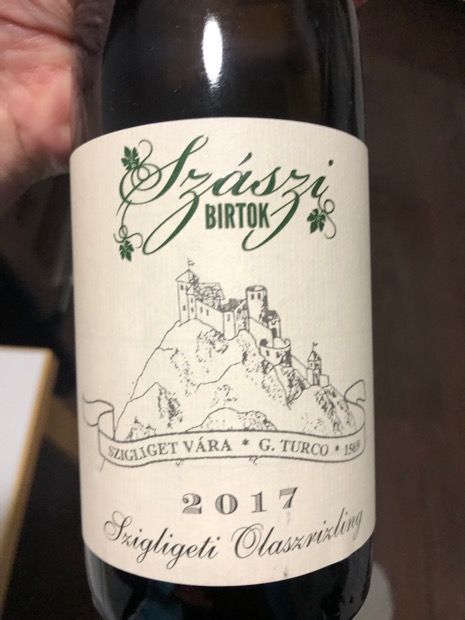 2019 Szászi Olaszrizling Szigliget, Hungary, Balaton, Szigliget ...