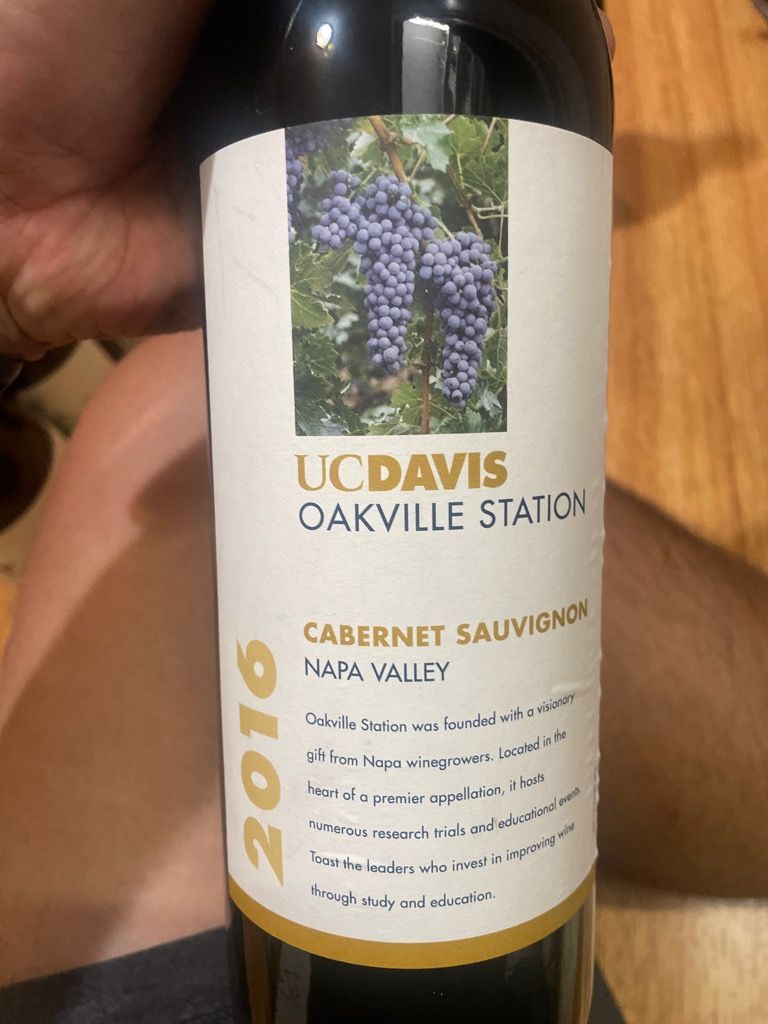 2018 UC Davis Cabernet Sauvignon Oakville Station, USA, California ...
