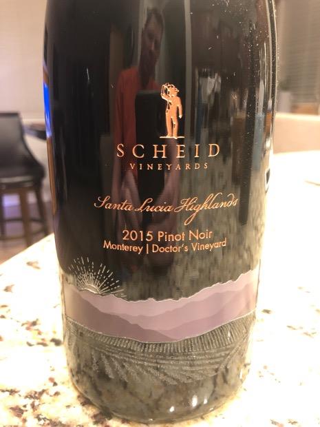 2018 Scheid Vineyards Pinot Noir Reserve Doctor's Vineyard, USA ...