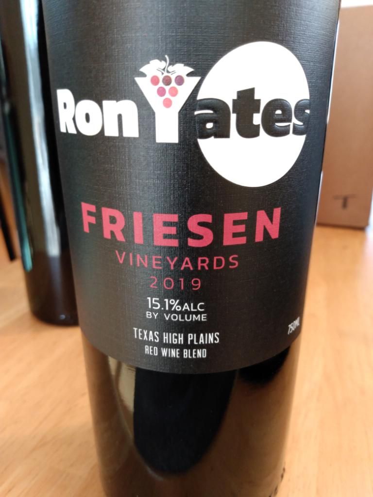 2019 Ron Yates Friesen, USA, Texas, Texas High Plains - CellarTracker