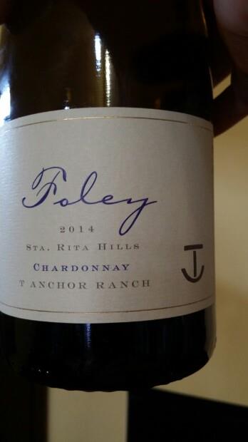 2014 Foley Estates Chardonnay T Anchor Ranch Sta. Rita Hills, USA ...
