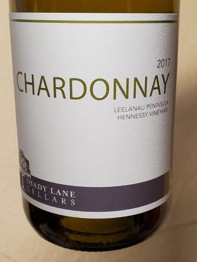 2018 Shady Lane Chardonnay Hennessy Vineyard, USA, Michigan, Leelanau ...