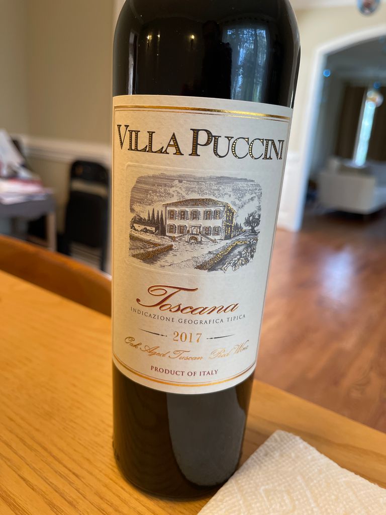 2017 Villa Puccini Oak Aged Toscana IGT, Italy, Tuscany, Toscana IGT ...