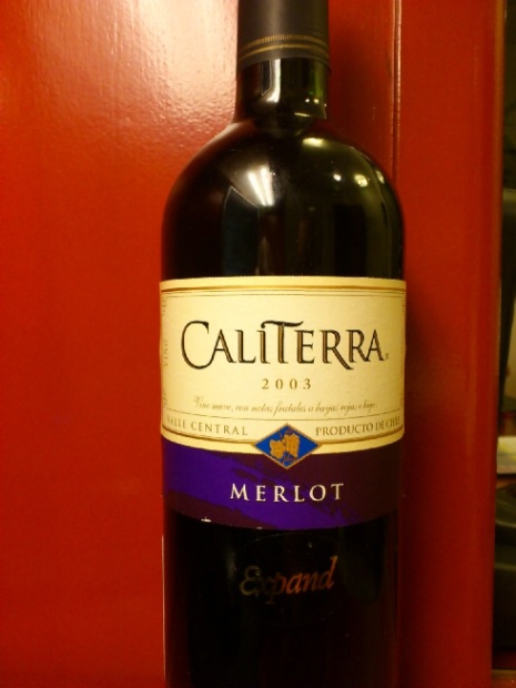 2003 Viña Caliterra Merlot, Chile, Rapel Valley, Colchagua Valley ...