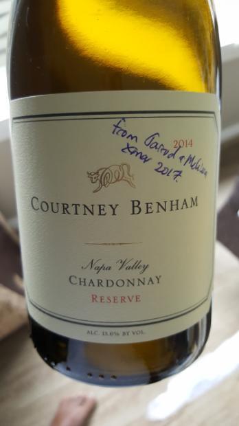2014 Courtney Benham Chardonnay Reserve Edna Valley, USA, California ...
