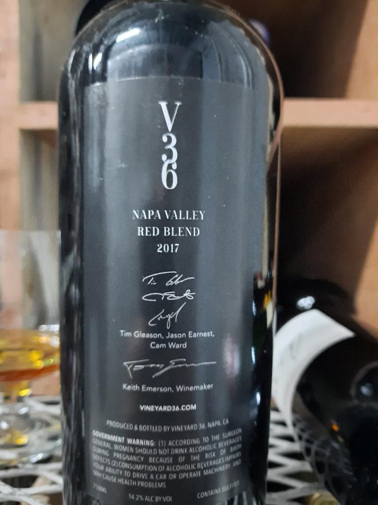 2017 Vineyard 36 Cross Check, USA, California, Napa Valley - CellarTracker
