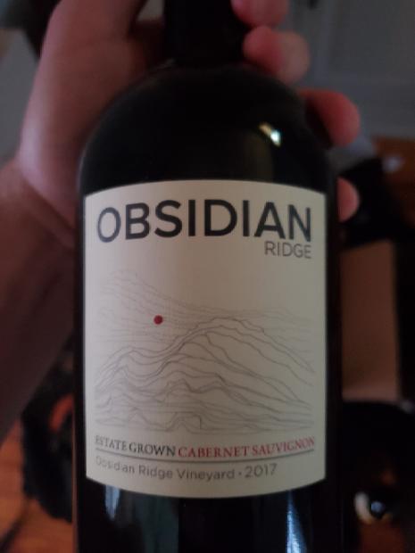 2017 Obsidian Ridge Cabernet Sauvignon Obsidian Ridge Vineyard, USA ...