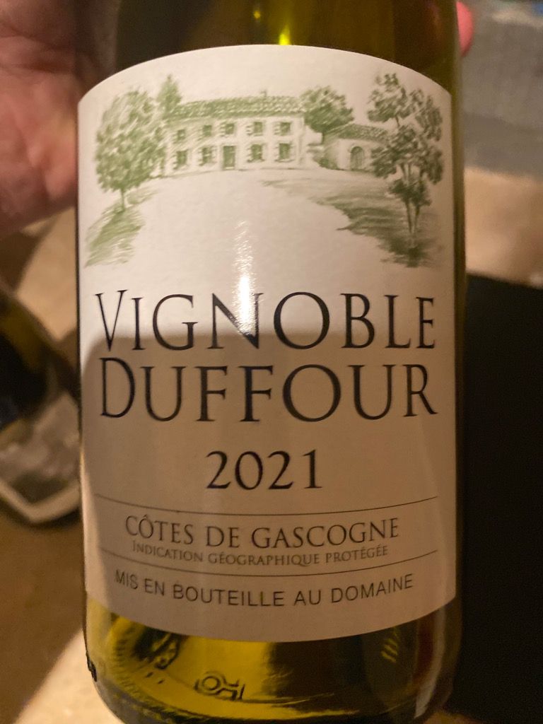 2021 Domaine Duffour Côtes de Gascogne, France, Southwest France ...