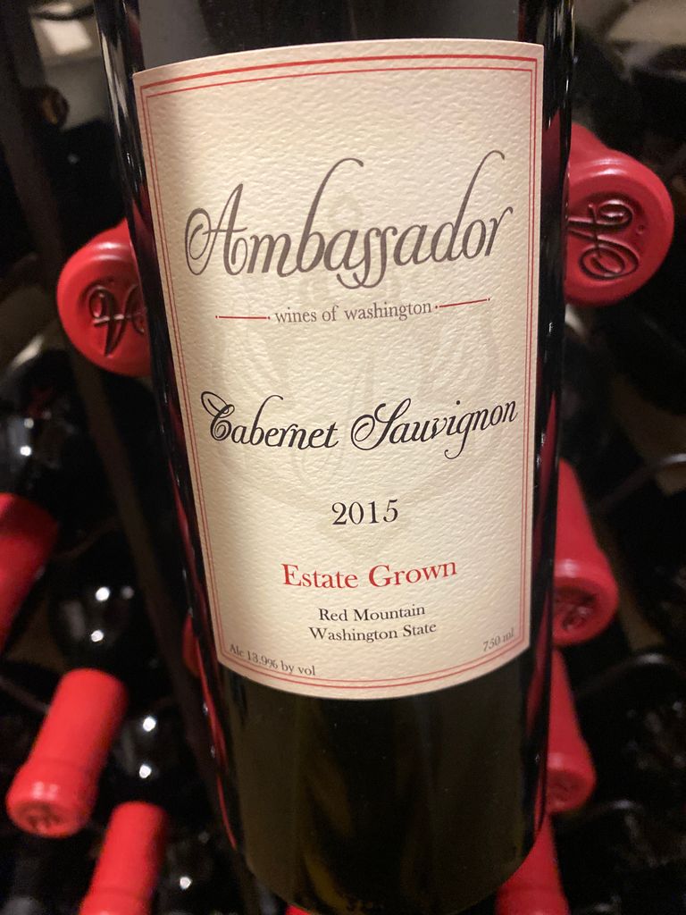 2015 Ambassador Wines Cabernet Sauvignon Estate, USA, Washington ...
