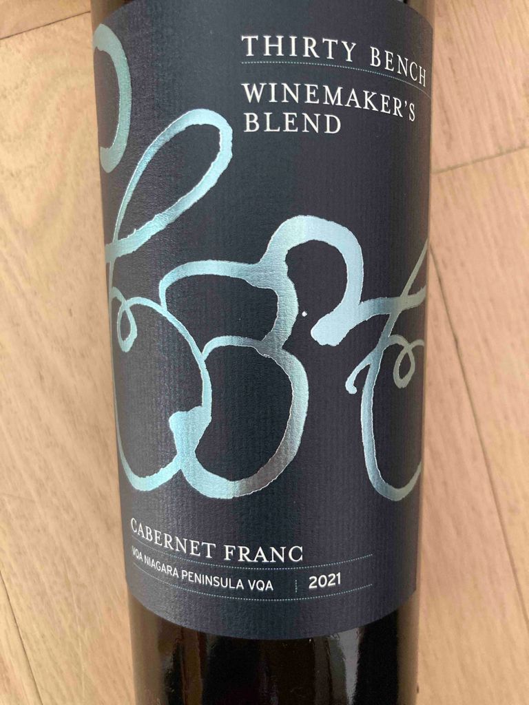 2023 Thirty Bench Cabernet Franc Winemaker's Blend, Canada, Ontario ...