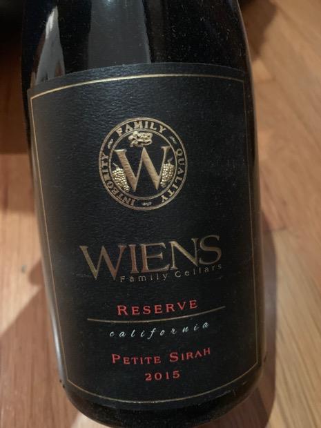 2020 Wiens Family Cellars Petite Sirah Sage Vineyard, USA, California ...