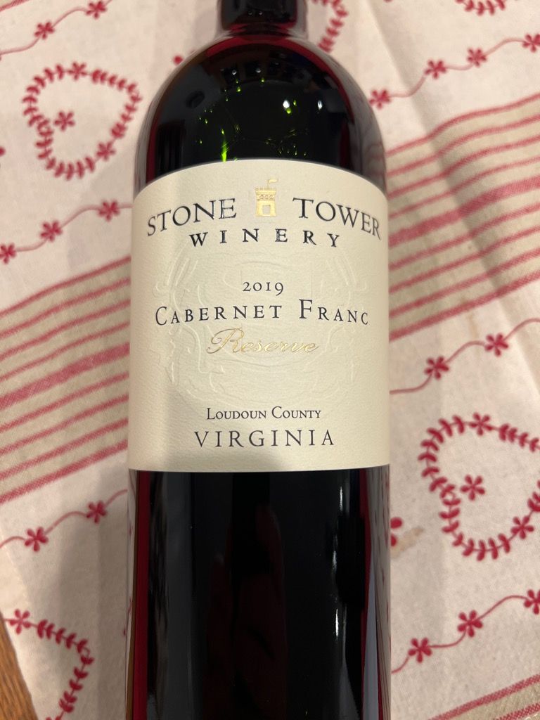 2020 Stone Tower Winery Cabernet Franc Reserve, USA, Virginia, Northern ...