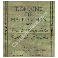 2013 Domaine de Haut Gleon Vallée du Paradis, France, Languedoc ...