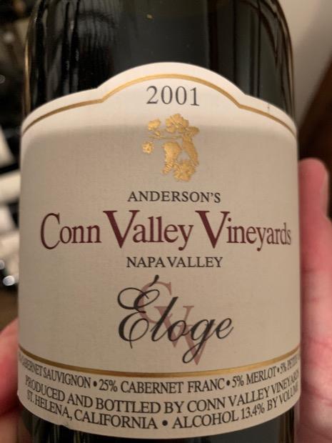 2000 Anderson's Conn Valley Vineyards Eloge AU, USA, California, Napa ...