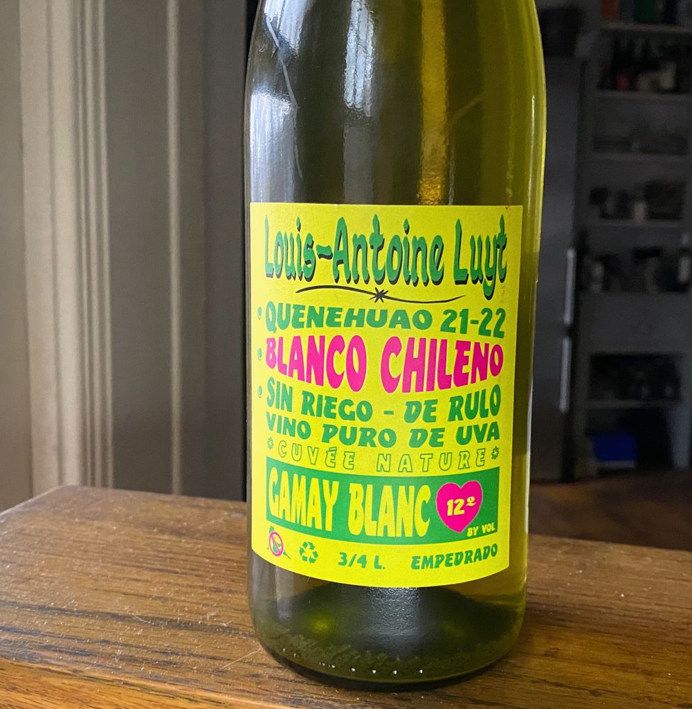 NV Louis-Antoine Luyt Gamay Blanc Quenenhuao Empedrado, Chile, Maule ...