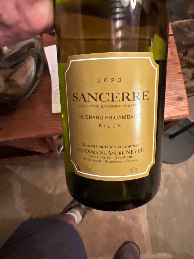 2023 Domaine Andre Neveu Sancerre Le Grand Fricambault Silex, France ...