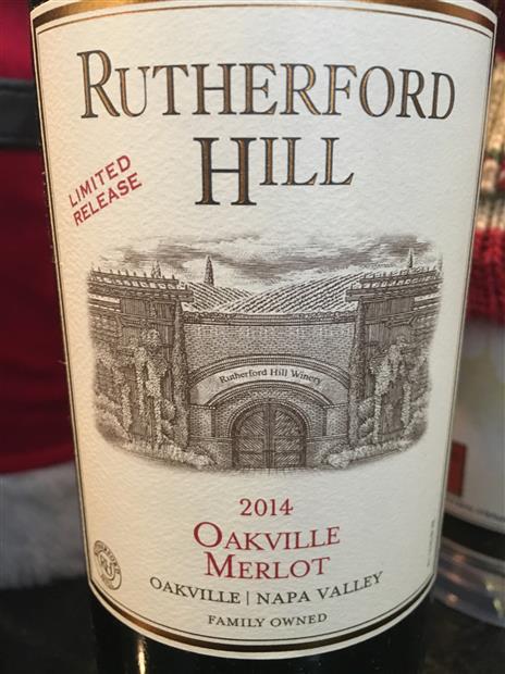 2014 Rutherford Hill Merlot Oakville Merlot, USA, California, Napa ...
