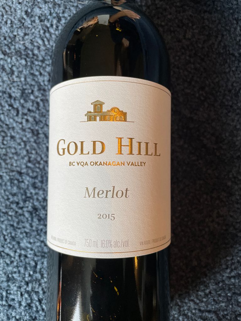 2015 Gold Hill Winery Merlot, Canada, British Columbia, Okanagan Valley ...