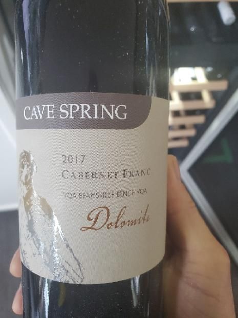 2017 Cave Spring Cabernet Franc Dolomite, Canada, Ontario, Niagara ...