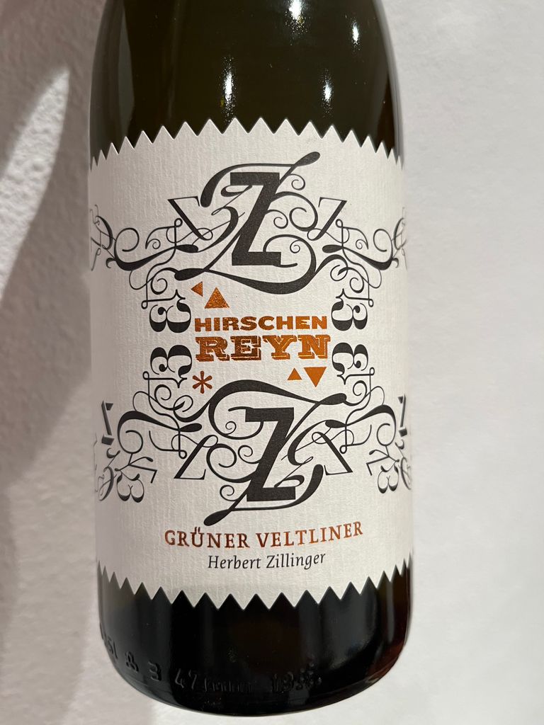 2020 Herbert Zillinger Grüner Veltliner Hirschen Reyn, Austria ...