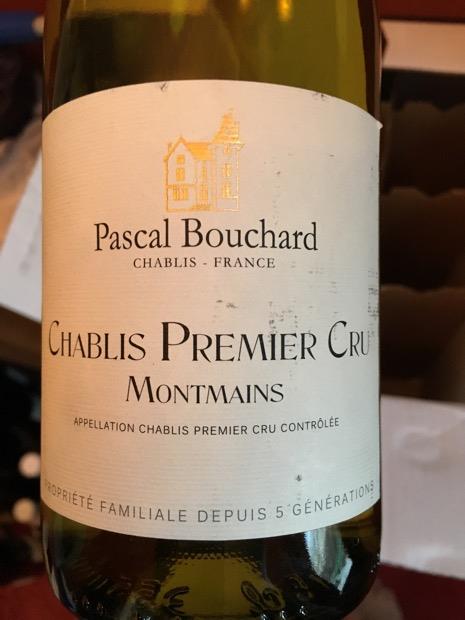 2009 Pascal Bouchard Chablis 1er Cru Montmains, France, Burgundy ...