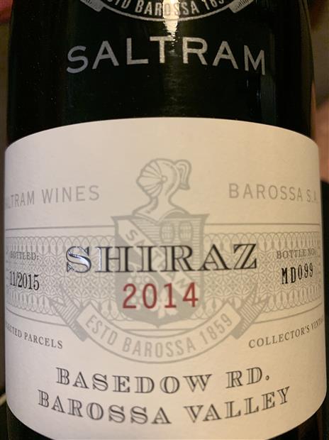 2014 Saltram Shiraz Basedow Road, Australia, South Australia, Barossa ...
