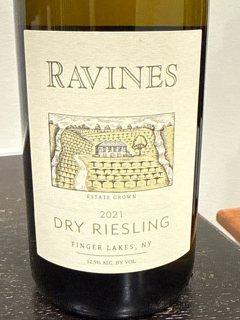 2021 Ravines Wine Cellars Dry Riesling, USA, New York, Finger Lakes ...