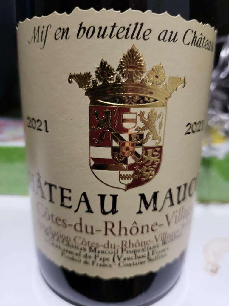 2021 Château Maucoil Côtes du Rhône Villages, France, Rhône, Southern ...