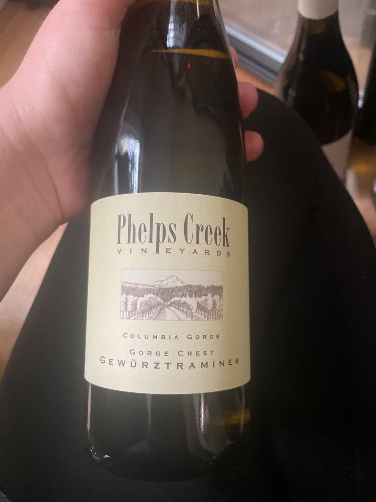2019 Phelps Creek Vineyards Gewürztraminer Gorge Crest, USA, Oregon ...