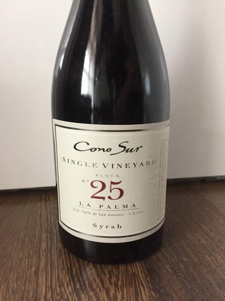 2012 Viña Cono Sur Syrah Single Vineyard Block 25 La Palma, Chile, San ...